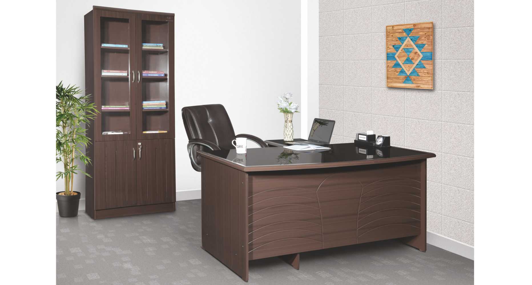 Office Table 01 with 03 Drawer - Smartwood Furniture